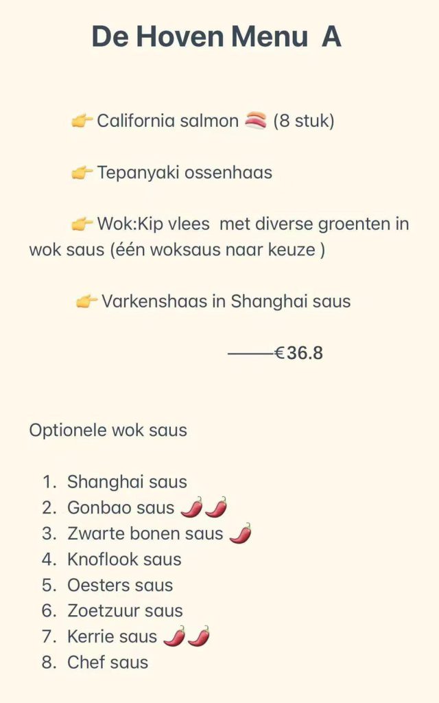 Afhalen - Wok de Hoven